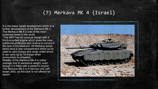 Modern main battle tanks | PPTX
