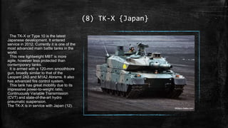 Modern main battle tanks | PPTX