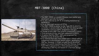 Modern main battle tanks | PPTX