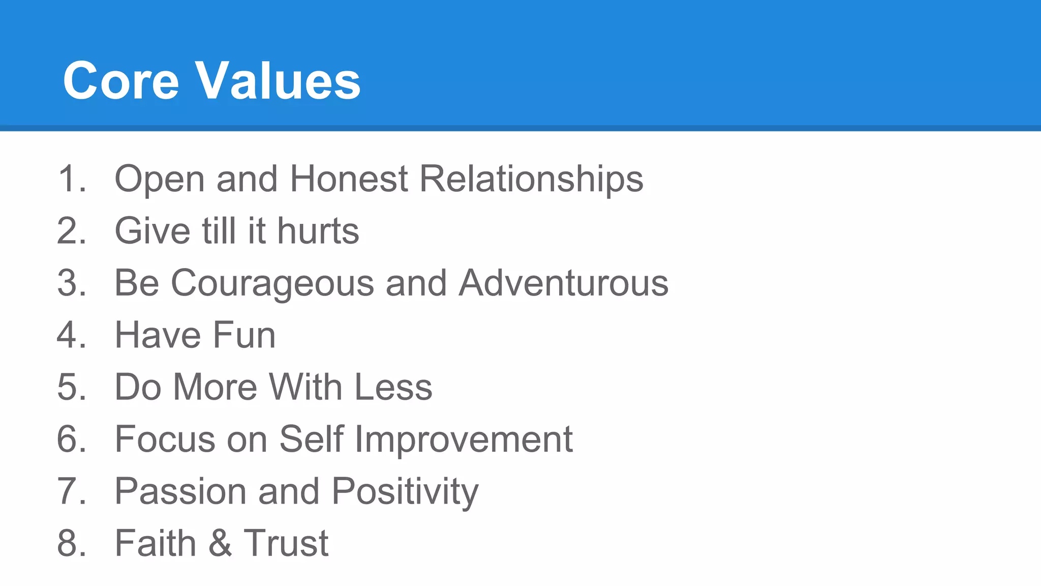 Modern Message's Core Values | PDF | Startups | Business
