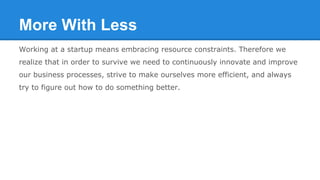 Modern Message's Core Values | PDF | Startups | Business