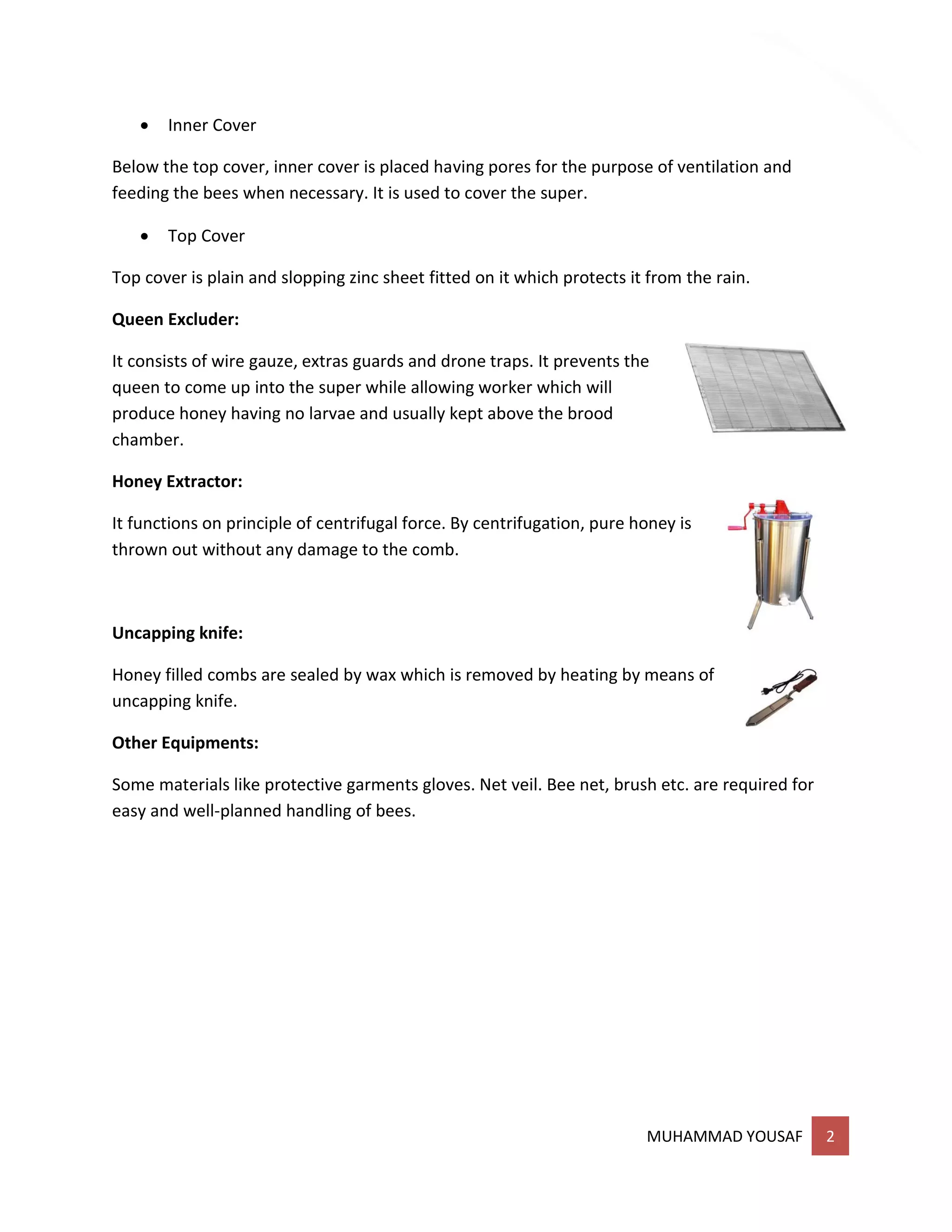 Modern method of apiculture - Apiculture - Beekeeping | PDF