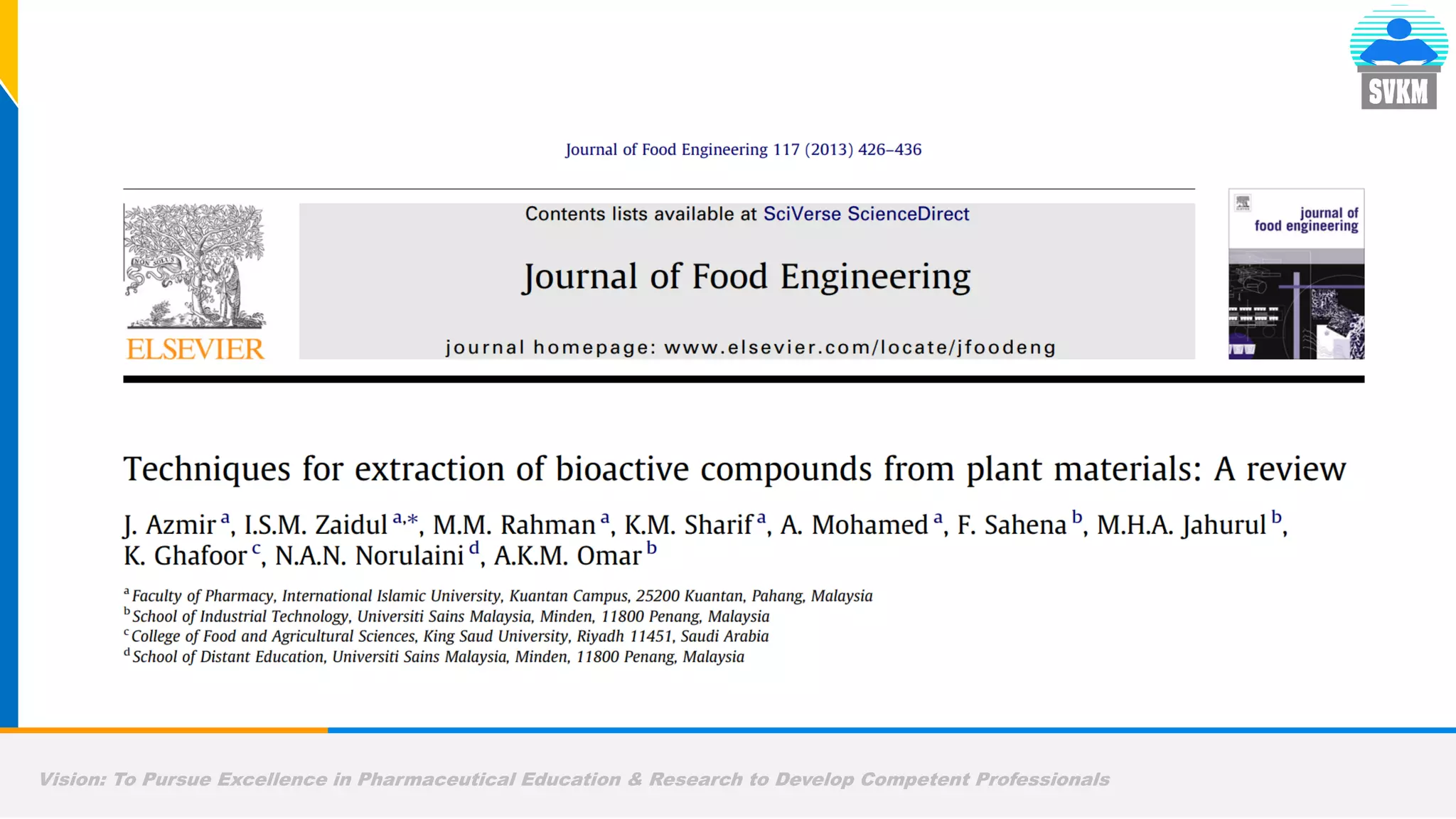 Modern methods of extraction by Dr. Amit Gangwal | PDF