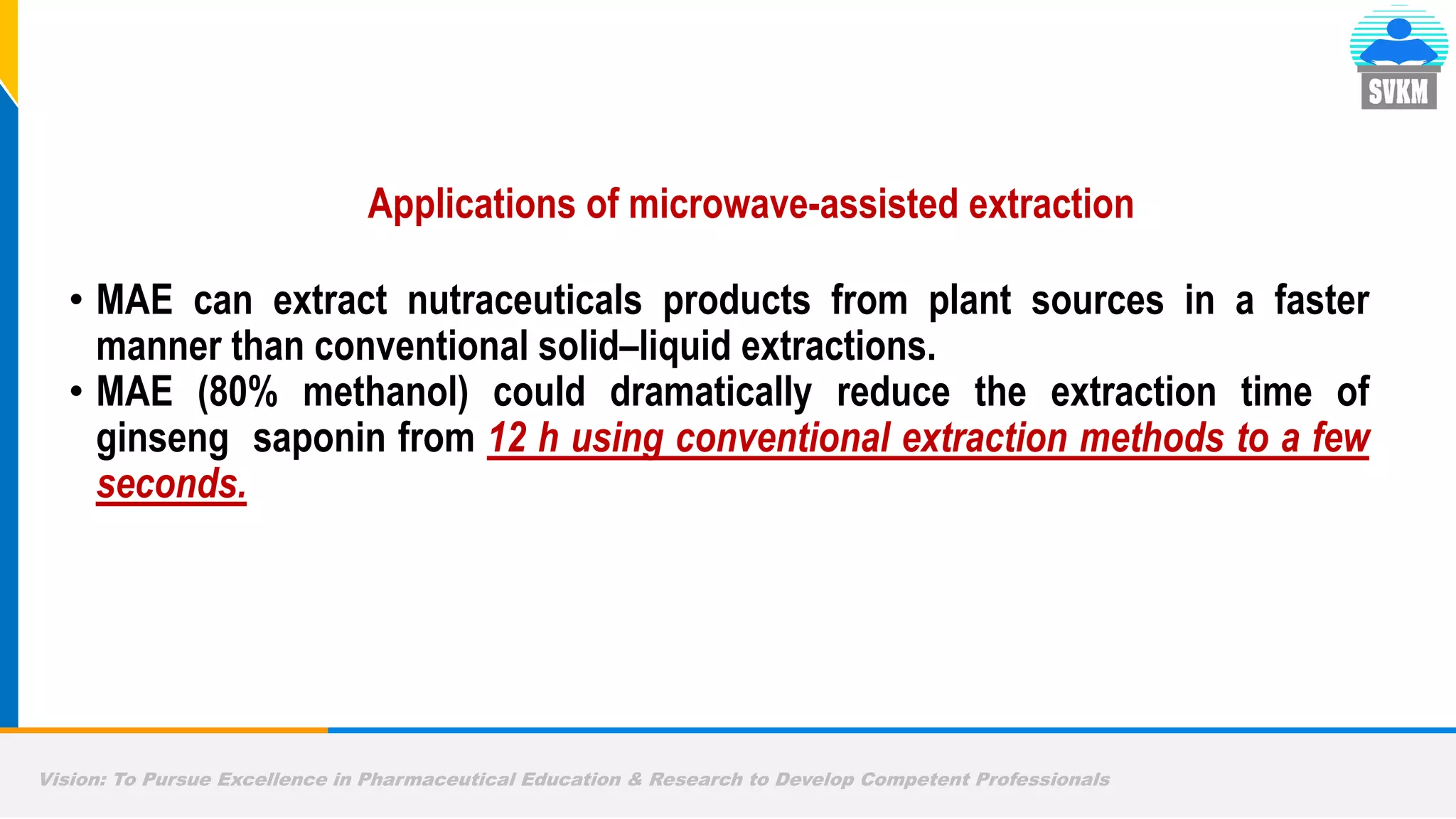 Modern methods of extraction by Dr. Amit Gangwal | PDF | Chemistry ...