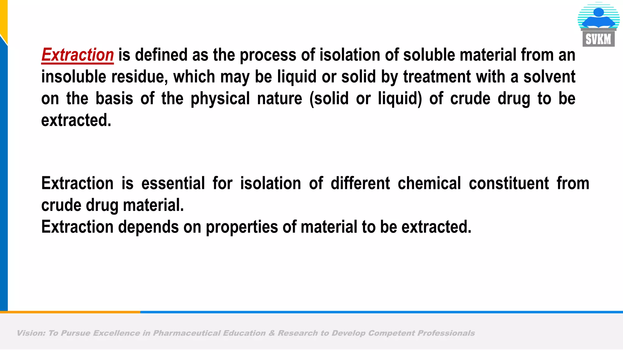 Modern methods of extraction by Dr. Amit Gangwal | PDF