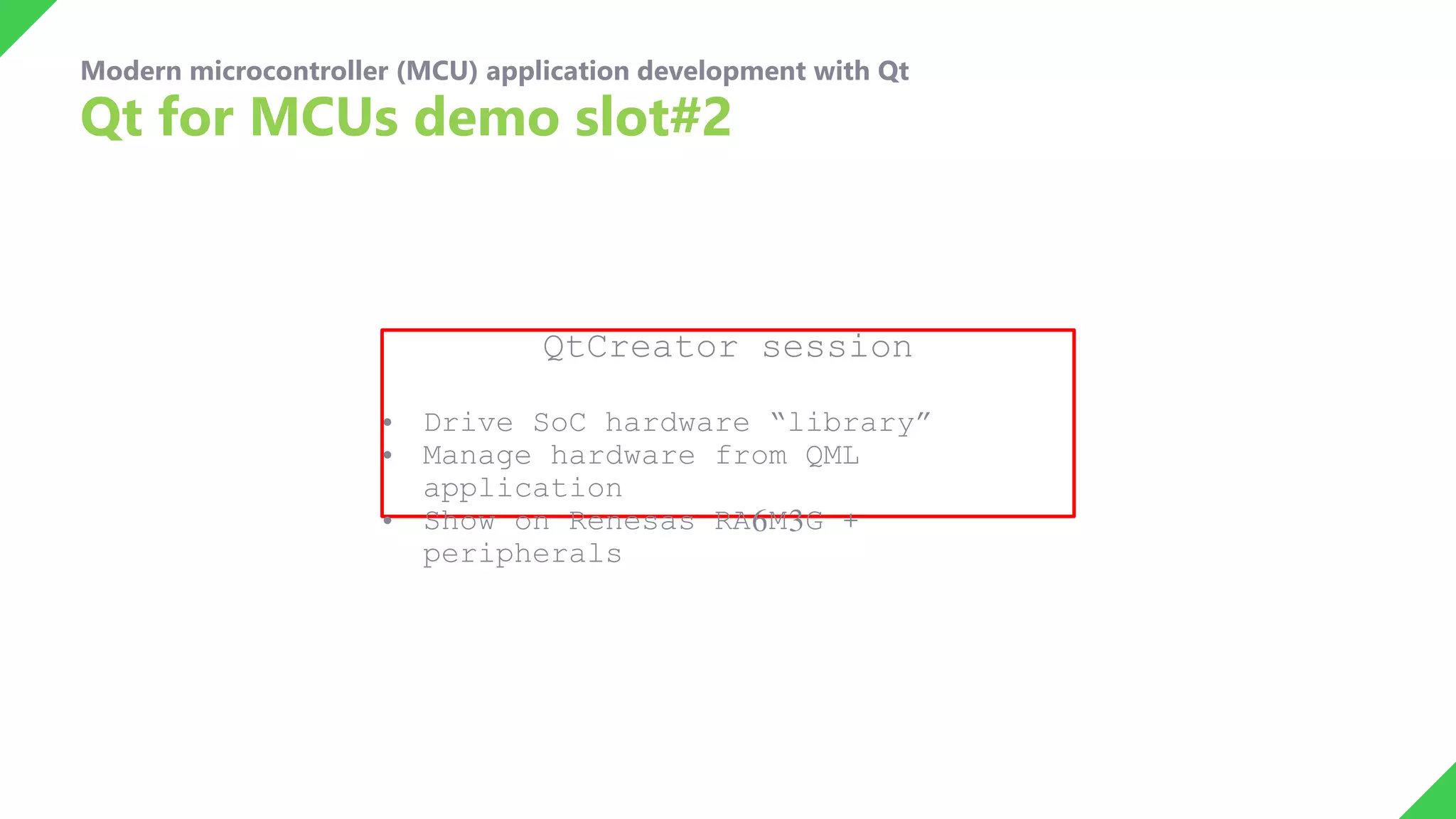Modern Microcontroller Mcu Application Development With Qt Ppt