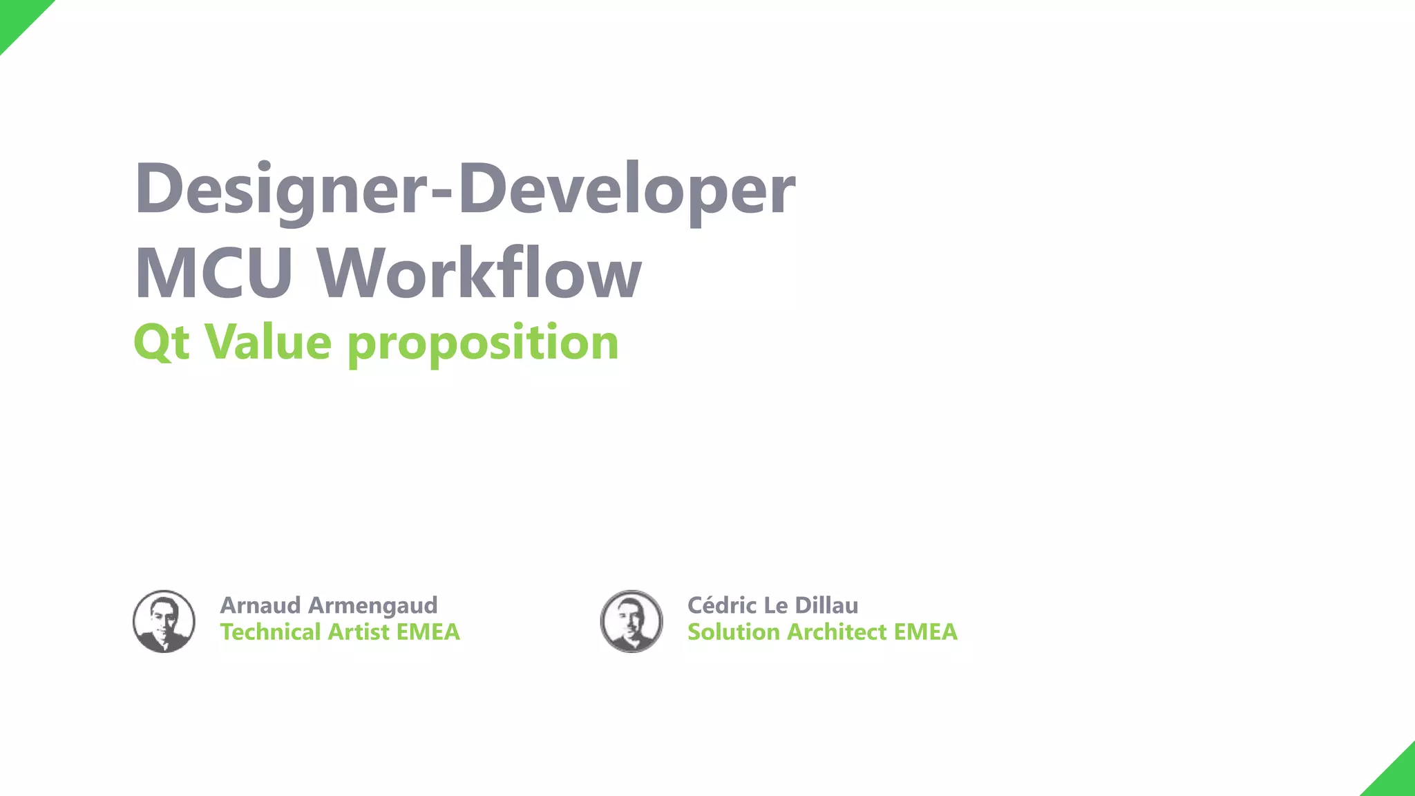 Modern Microcontroller Mcu Application Development With Qt Ppt