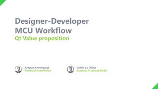 Modern microcontroller (mcu) application development with qt | PPT