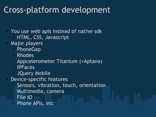 Modern mobile development overview | PPT