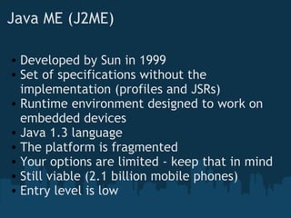 Modern mobile development overview | PPT