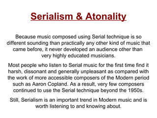The Modern Period of Western Musical History | PPT