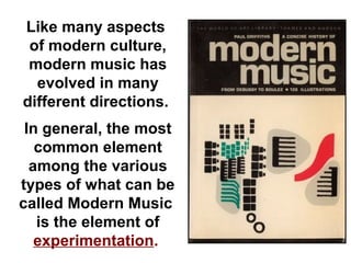 The Modern Period of Western Musical History | PPT