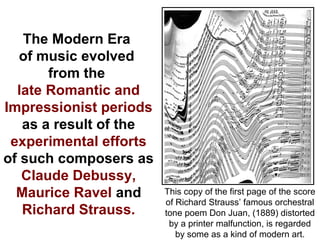 The Modern Period of Western Musical History | PPT