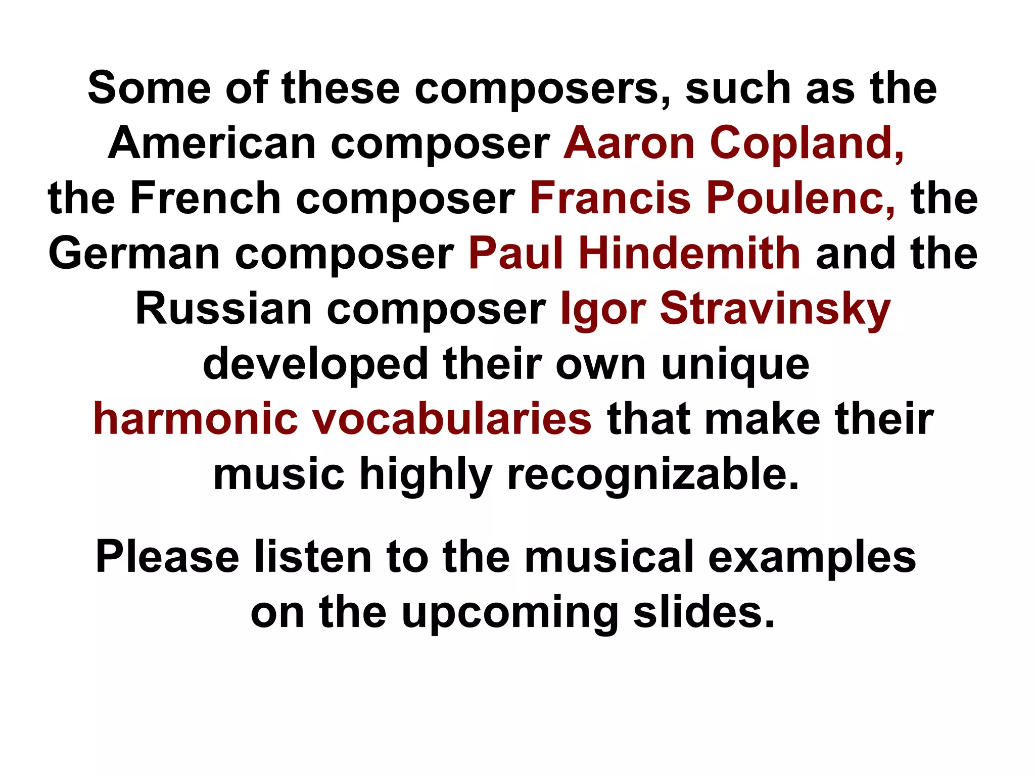 The Modern Period of Musical History | PPT