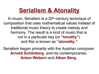 The Modern Period of Musical History | PPT