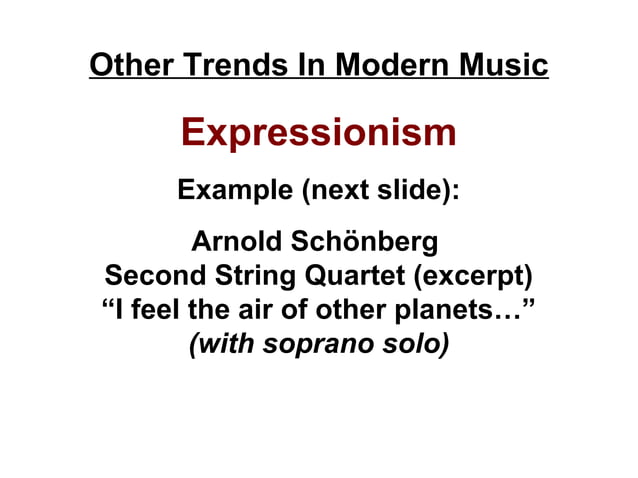 The Modern Period of Musical History | PPT