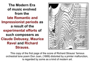 The Modern Period of Musical History | PPT