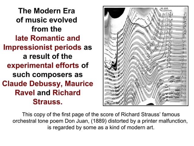The Modern Period of Musical History | PPT