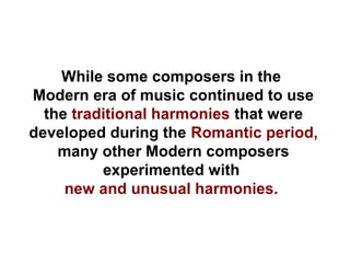 The Modern Period of Musical History | PPT