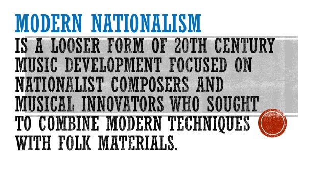 Modern Nationalism Music
