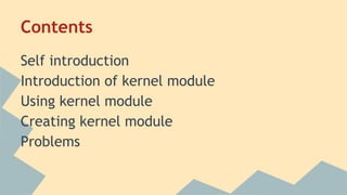 Modern net bsd kernel module | PDF