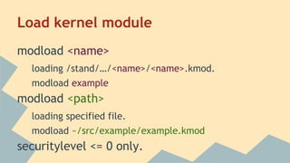 Modern net bsd kernel module | PDF