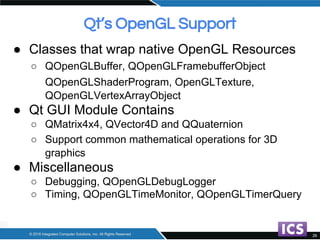 Convert Your Legacy OpenGL Code to Modern OpenGL with Qt | PPT