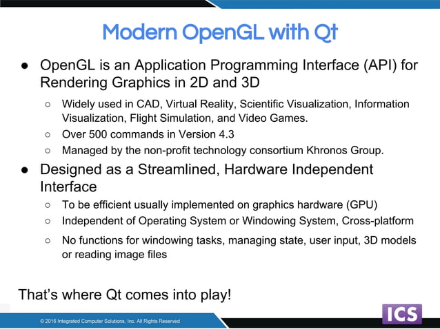Convert Your Legacy Opengl Code To Modern Opengl With Qt
