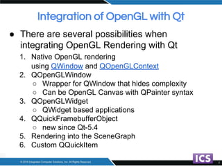 Convert Your Legacy OpenGL Code to Modern OpenGL with Qt | PPT