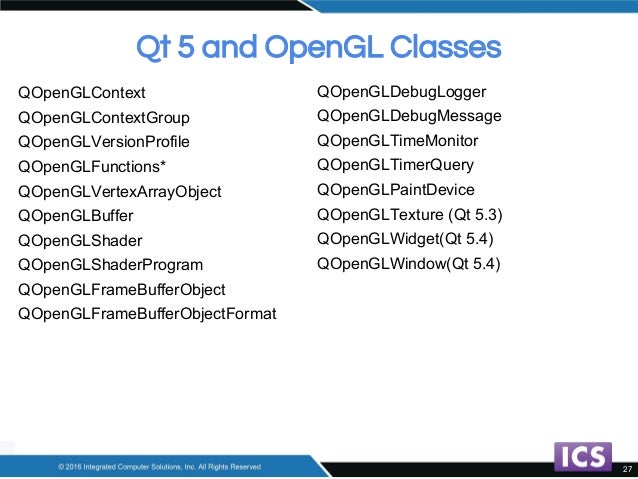Convert Your Legacy Opengl Code To Modern Opengl With Qt