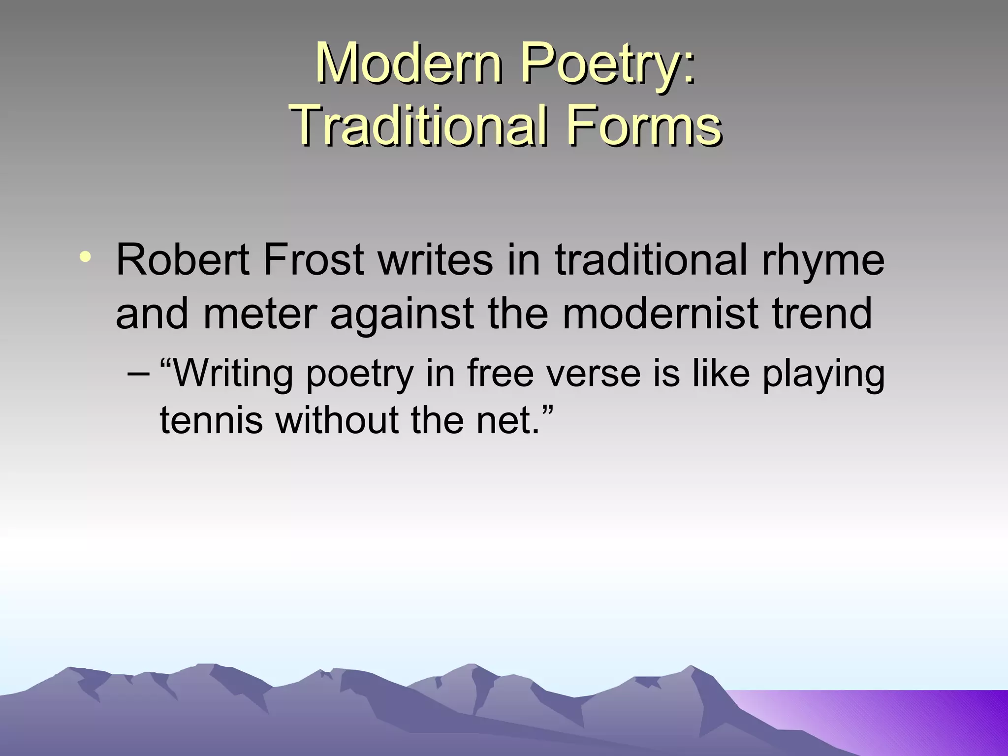 American Literature: Introduction to the Modern Period | PPT