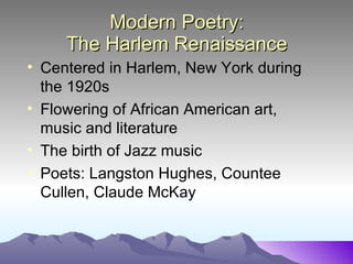 American Literature: Introduction to the Modern Period | PPT