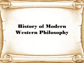 2014 Revised Modern philosophy | PPT