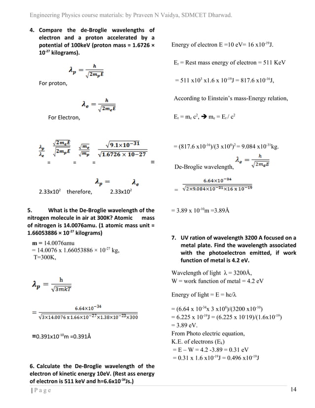 Fundamentals of modern physics | DOC | Physics | Science