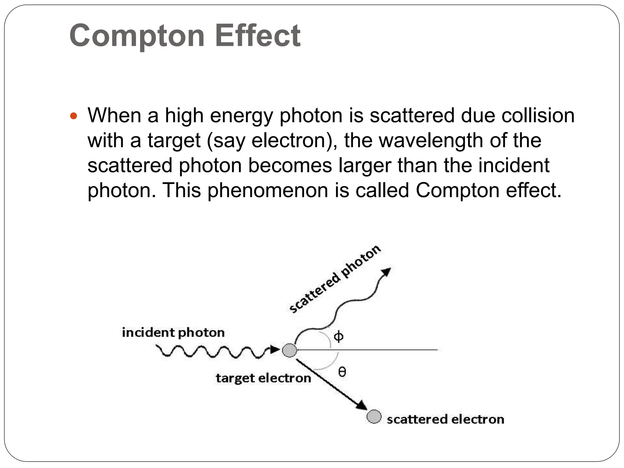 Photoelectric Effect, Compton Effect, X-ray | PPTX | Chemistry | Science