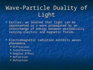 Modern physics for bachelor students chemistry | PPT