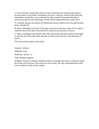 Question Bank for Modern Physics - Felder (New Edition) | PDF