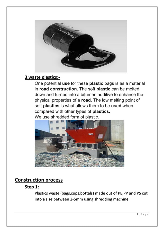 Modern plastic road report | PDF