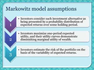 Modern portfolio theory | PPTX