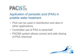 Modern potable water disinfection | PDF