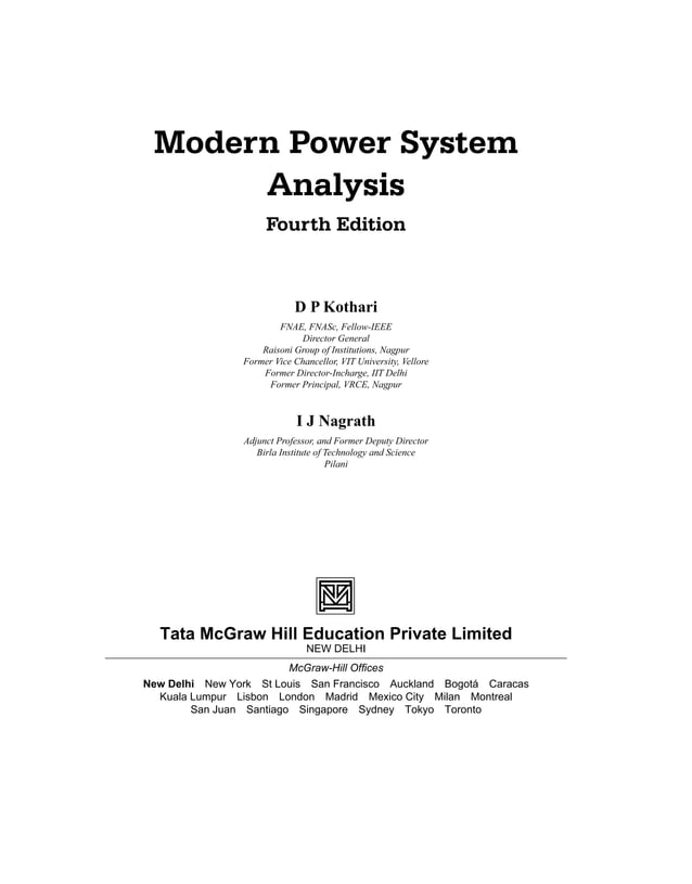 Modern Power System Analysis Paperback.pdf