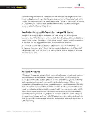 Modern PR the art & science of integrated media influence | PDF ...