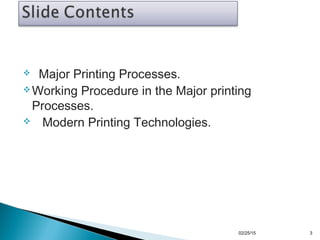 Modern printing technologies | PPT