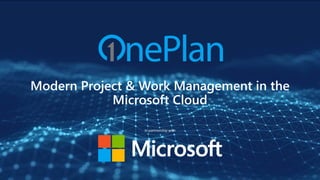 Modern Project and Work Management in the Microsoft Cloud | PDF