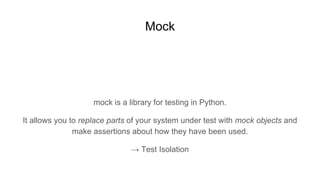 Modern Python Testing | PPT