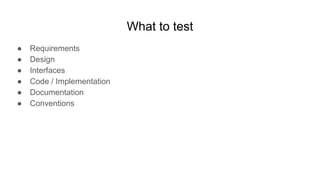 Modern Python Testing | PPT