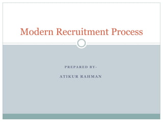 Modern recruitment process | PPTX
