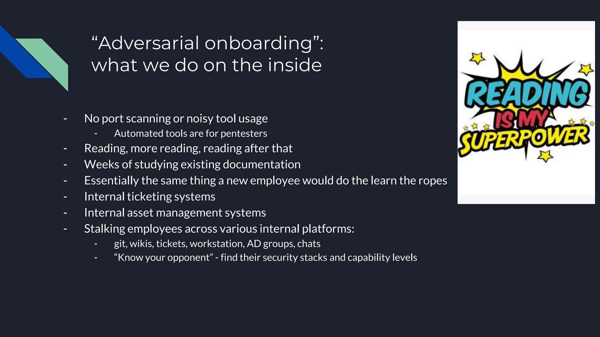 Modern Red Teaming - subverting mature defenses on a budget | PPT