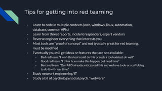 Modern Red Teaming - subverting mature defenses on a budget | PPT