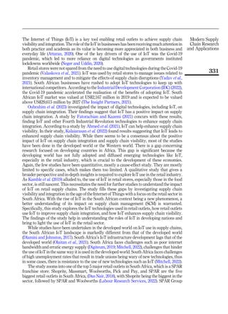 Modern Research Visibility paper on supply chain | PDF